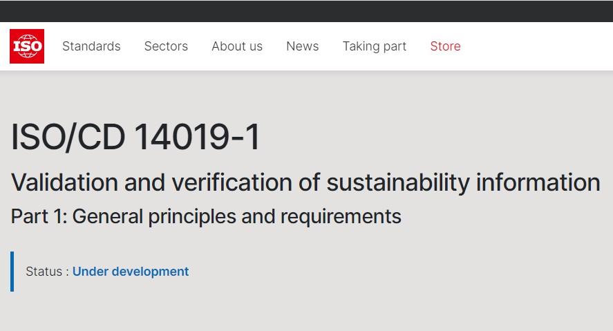 New Sustainability Information Verification and Validation Protocol ...